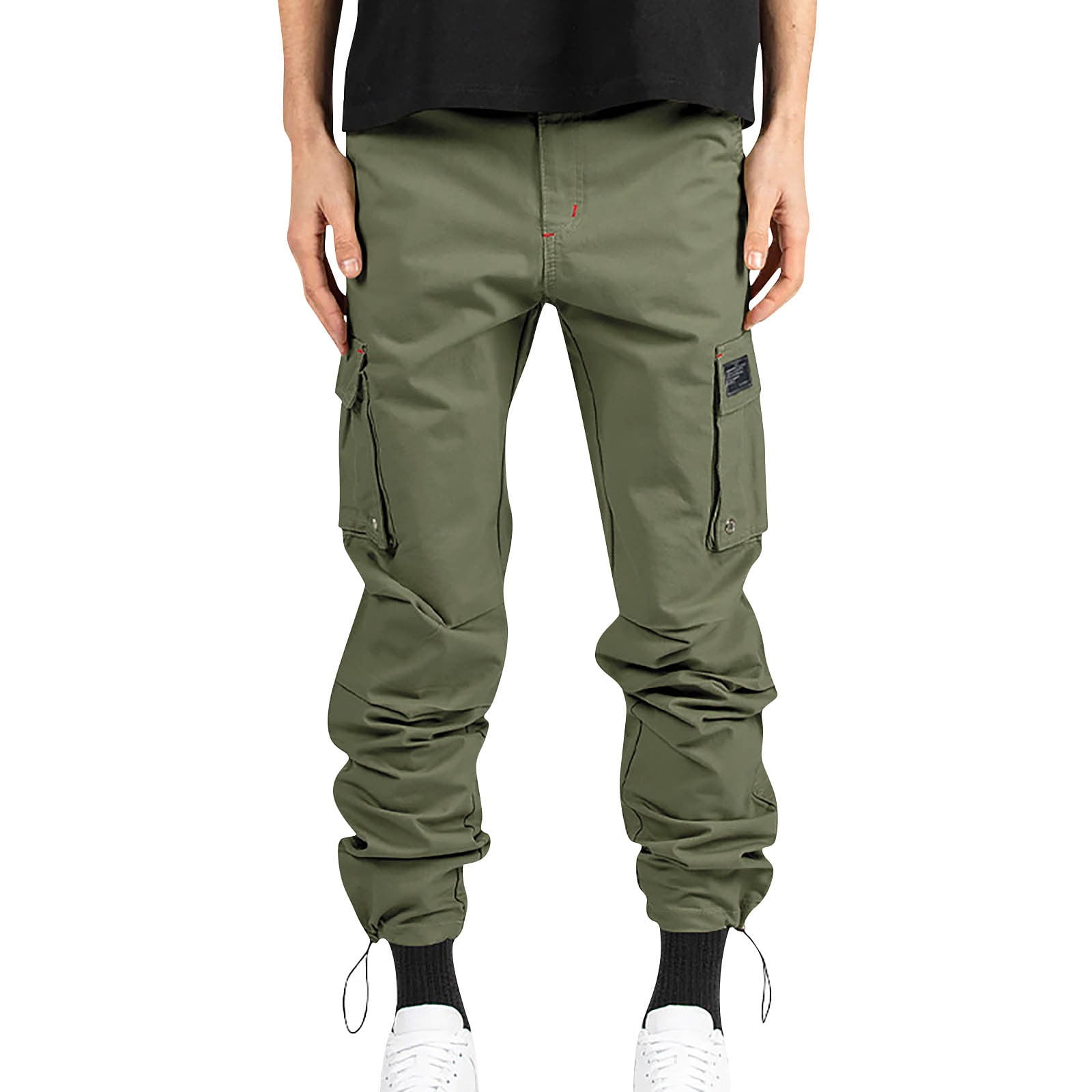 ADSSDQ Men Cargo Pants Relaxed Fit Waterproof Tactical Work Pants Camo ...