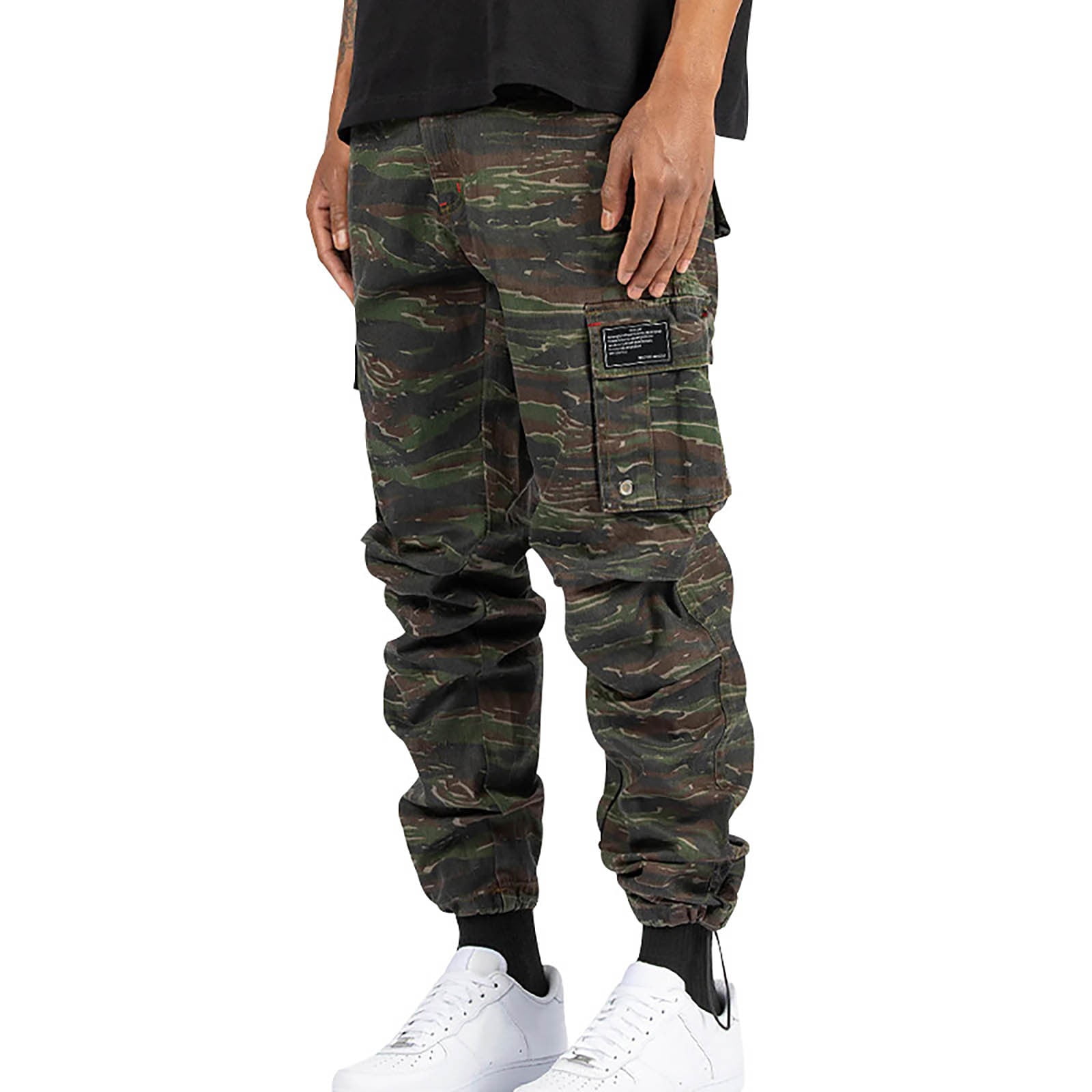 ADSSDQ Men's Casual Cargo Pants Military Army Camo Pants Combat Work ...