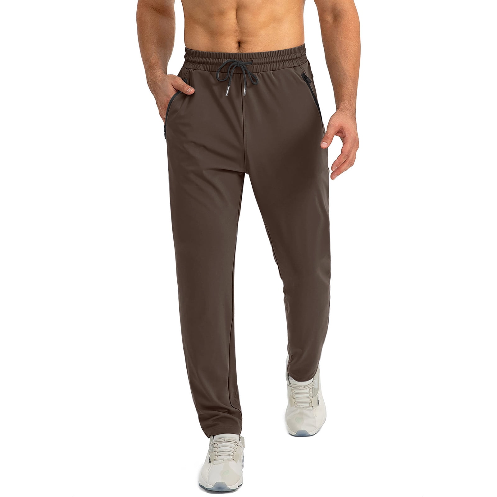 ADSSDQ Men's Lightweight Jogger Pants Workout Gym Running Pants with ...