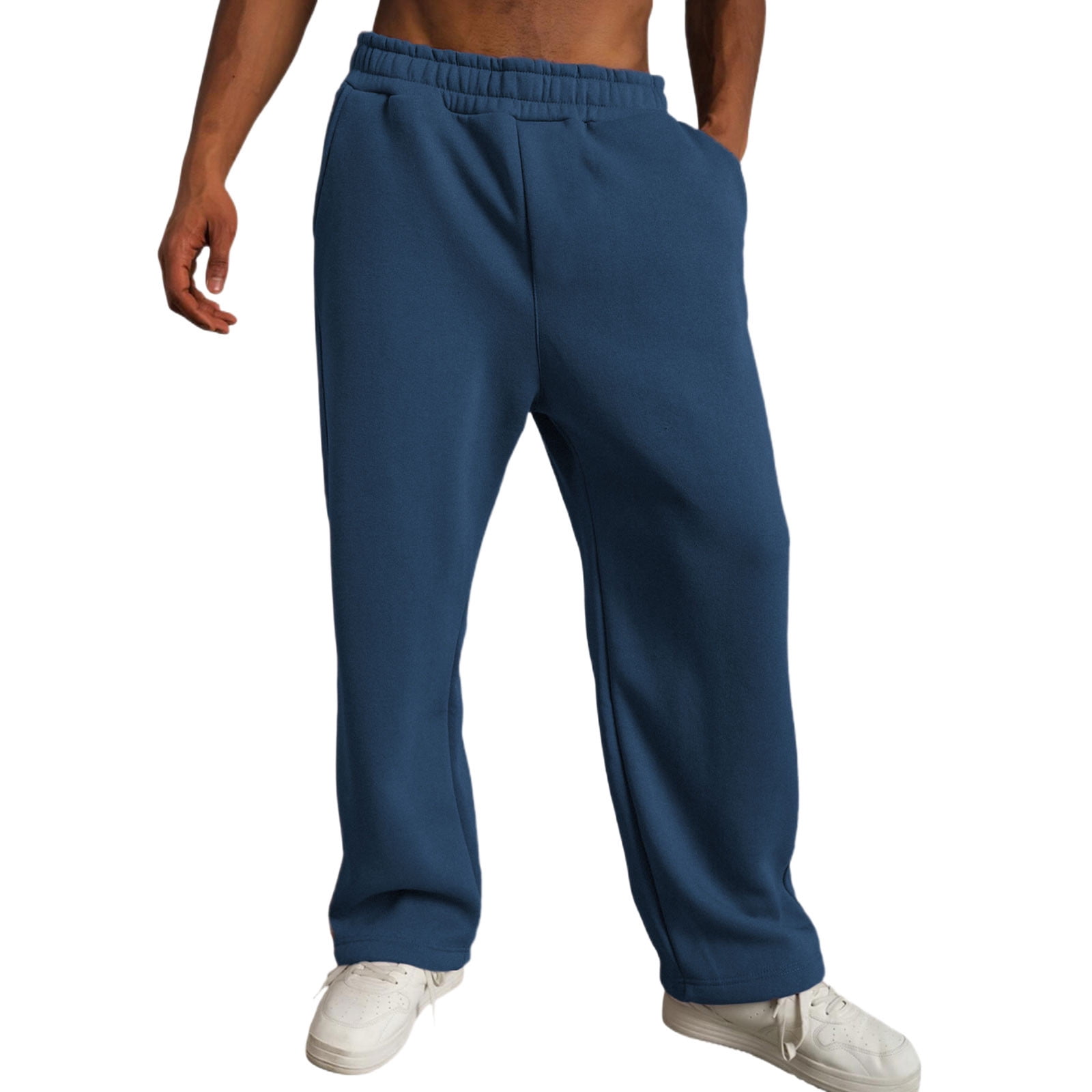 ADSSDQ Men's Lightweight Sweatpants Open Bottom Sweat Pants for Men ...