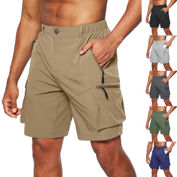 ADSSDQ Men's Shorts Lightweight Cotton Breathable Casual Shorts with ...