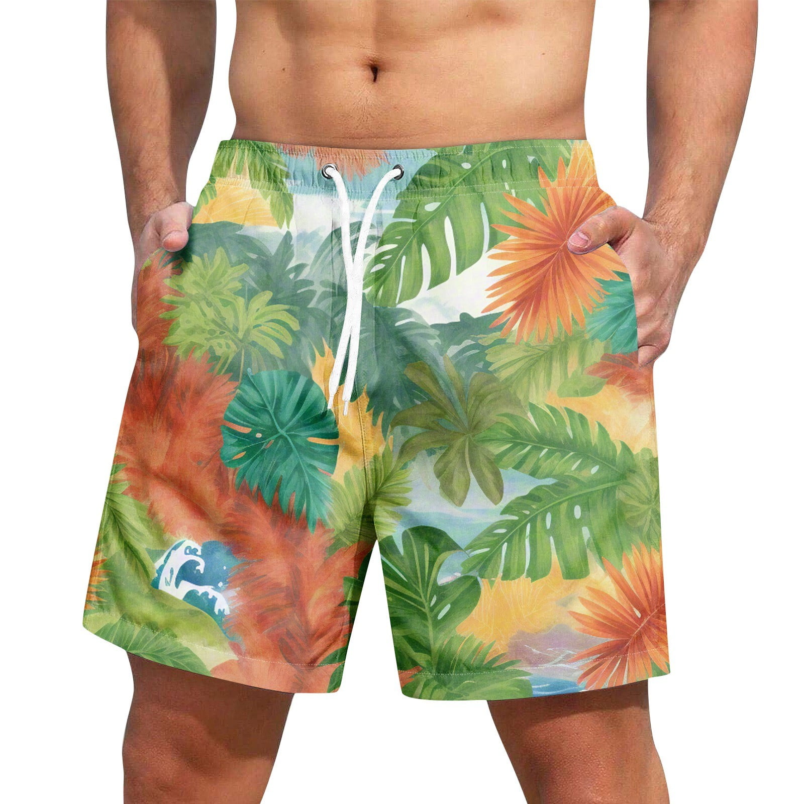 ADSSDQ Men's Swim Trunks Quick Dry Board Shorts Swimsuit Swimwear ...
