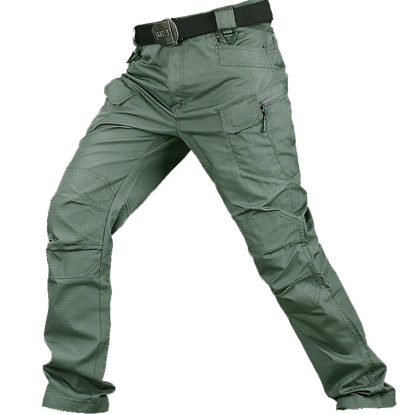 ADSSDQ Men's Waterproof Outdoor Hiking Climbing Trousers Mens Tactical Pants Cargo Trousers ...
