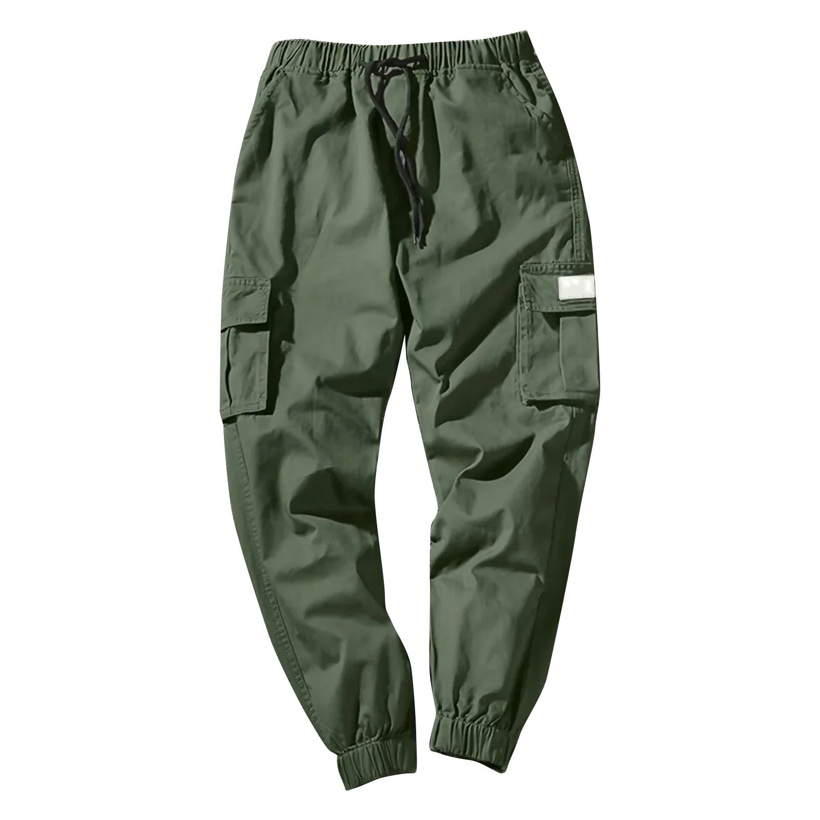 ADSSDQ Mens Casual Camo Joggers Slim Fit Multi-Pockets Cargo Pants with ...