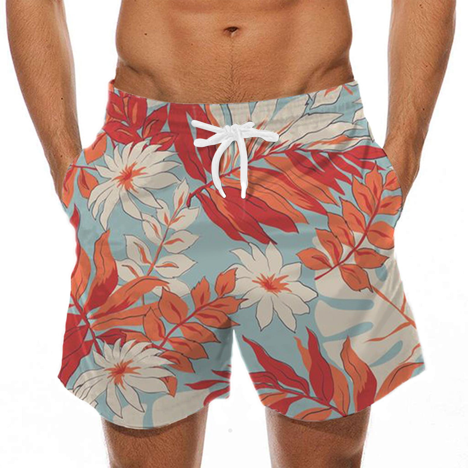 ADSSDQ Mens Swim Trunks Long, Quick Dry Mens Boardshorts, 9 Inches ...