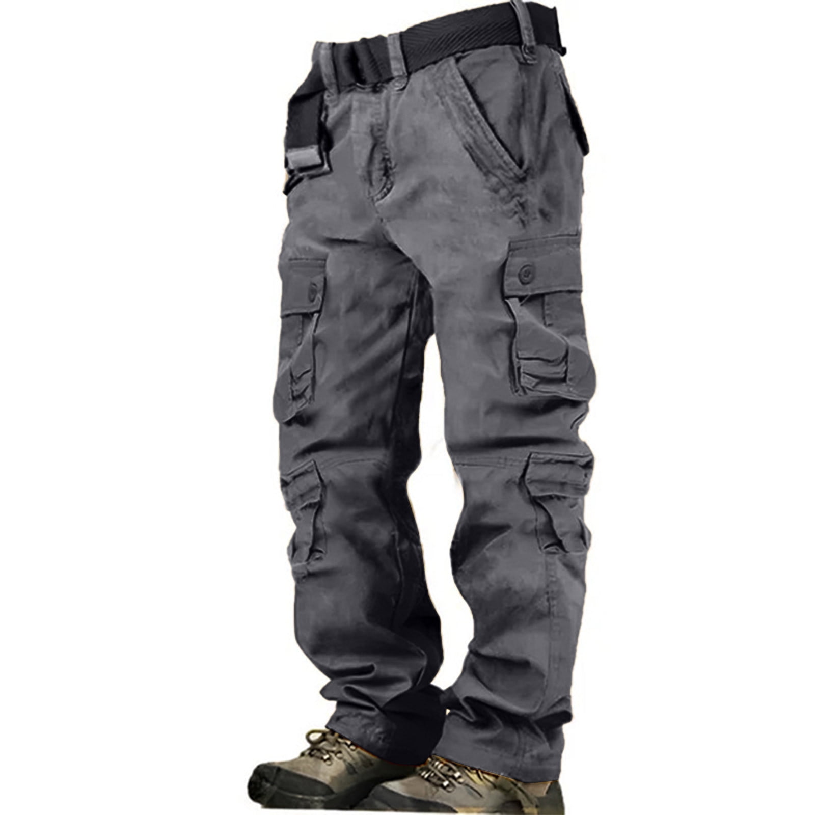 ADSSDQ Mid Low Rise Cargo Pants for Men Cotton Military Tactical Pants ...