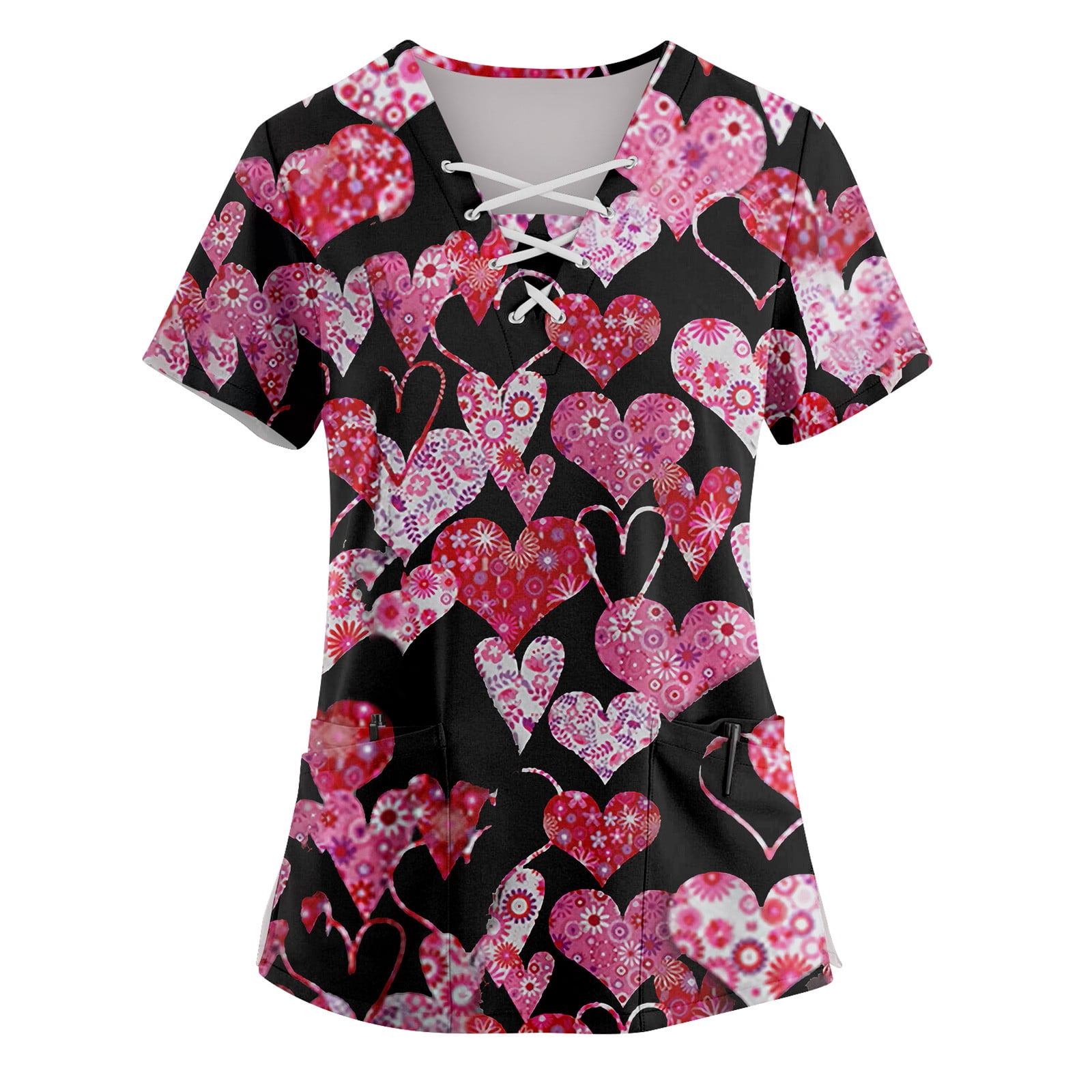 ADSSDQ Scrub Tops for Women Clearance Sale Cool Breathable Fabric ...