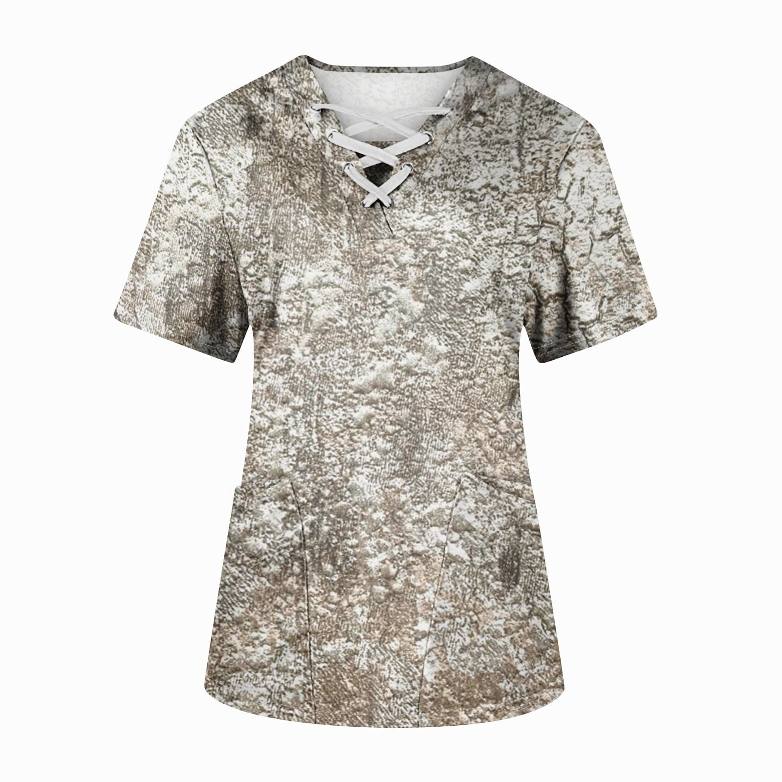 ADSSDQ Scrub Tops for Women Clearance Sale Stretch Comfort Nurse ...