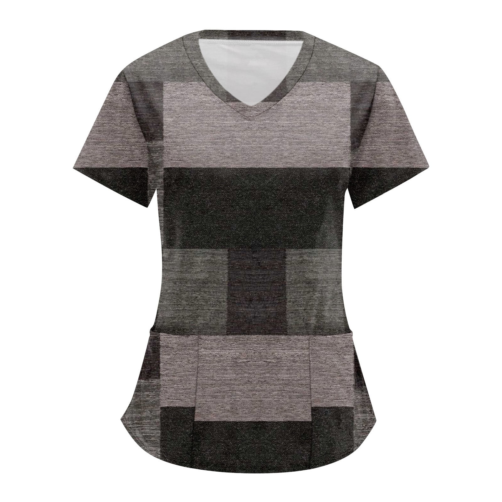 ADSSDQ Scrub Tops Women Soft Stretch V-Neck Scrubs Top Women's Working ...