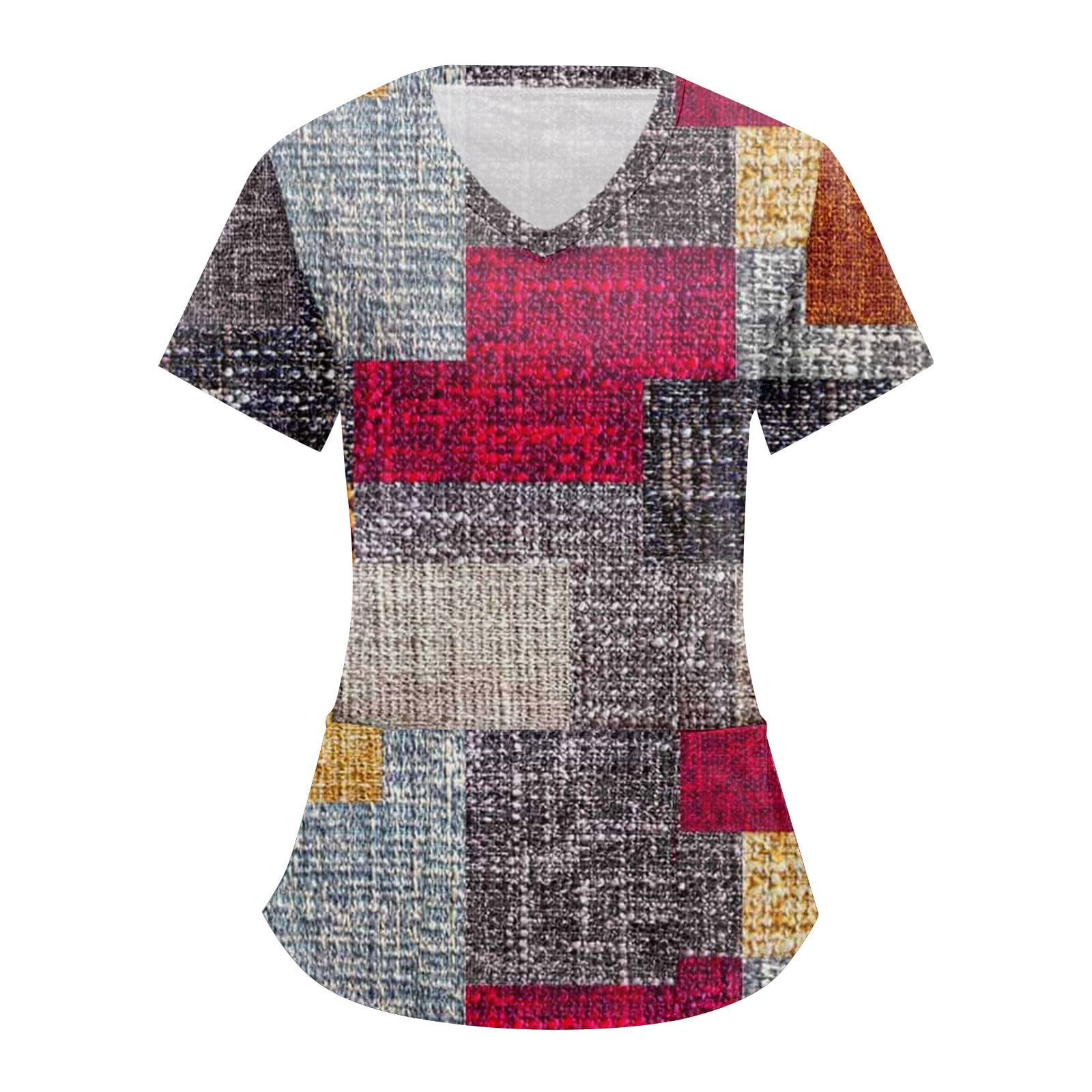 ADSSDQ Stretch Scrubs for Women,Womens Plus Size Scrub Tops Working ...