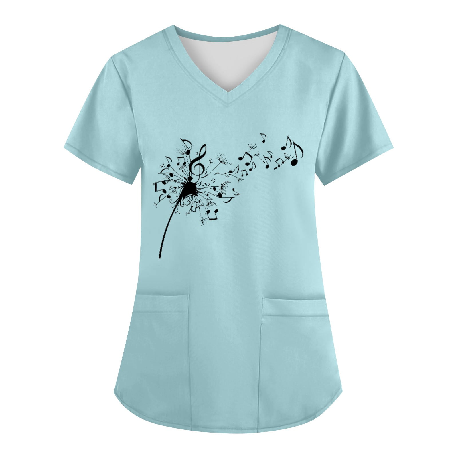 ADSSDQ Uniforms Womens Scrub Top Two Pocket Tuck in Scrub Tops for ...