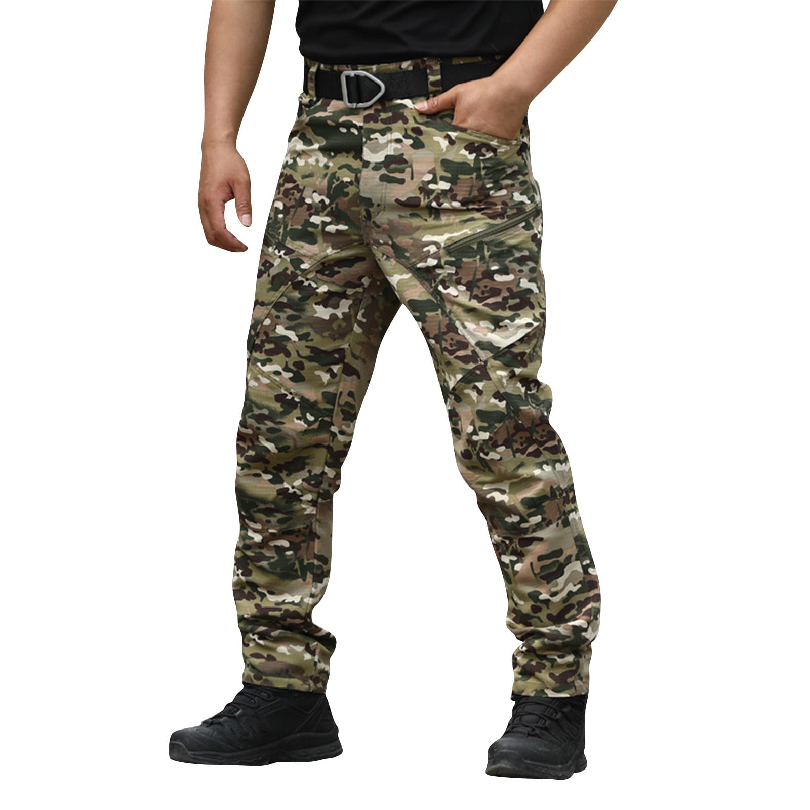 ADSSDQ Work Pants For Men Construction Flex Outdoor Waterproof Tactical ...
