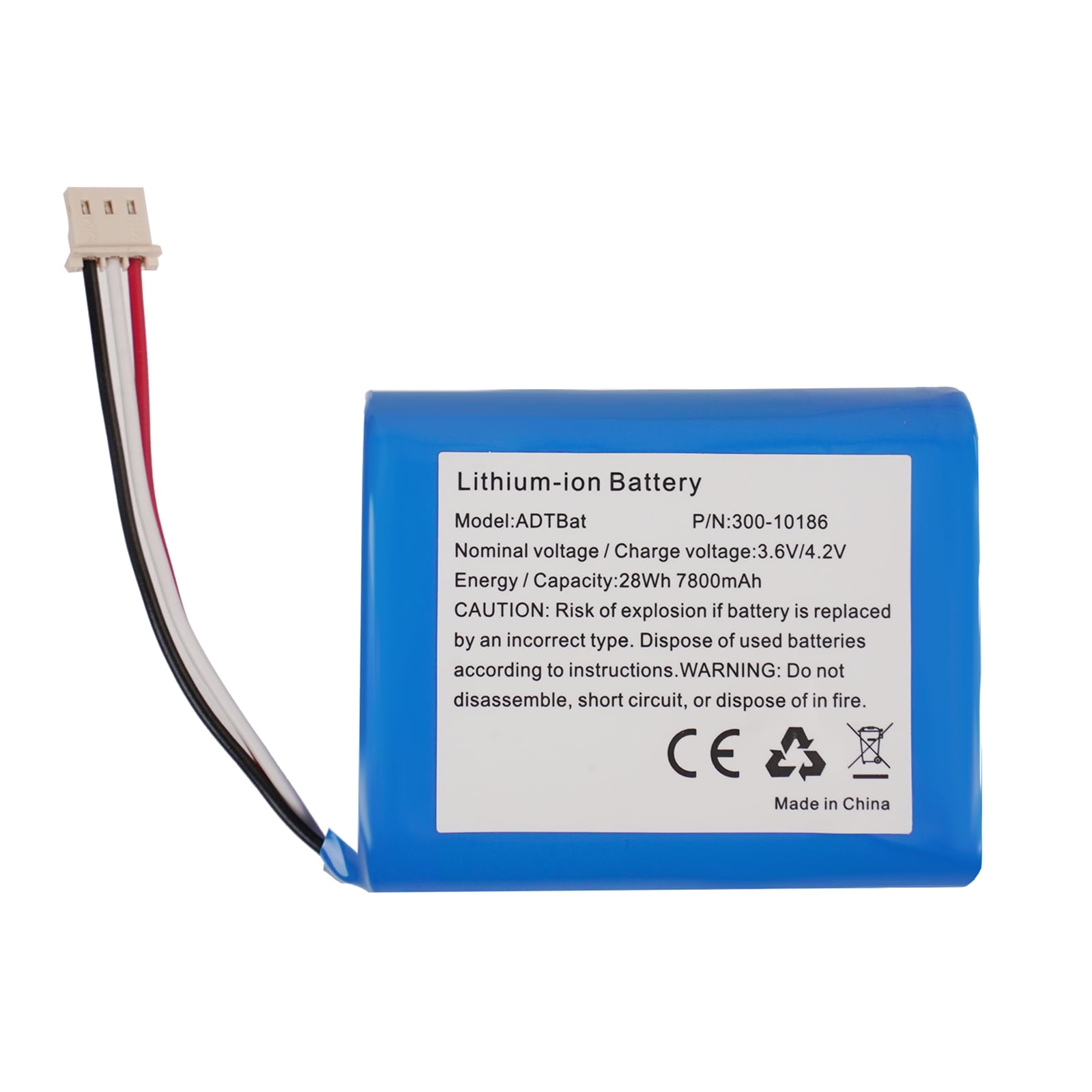 ADT Battery Replacement ,3.6V/4.2V Lithium-ion Battery Replacement for ...