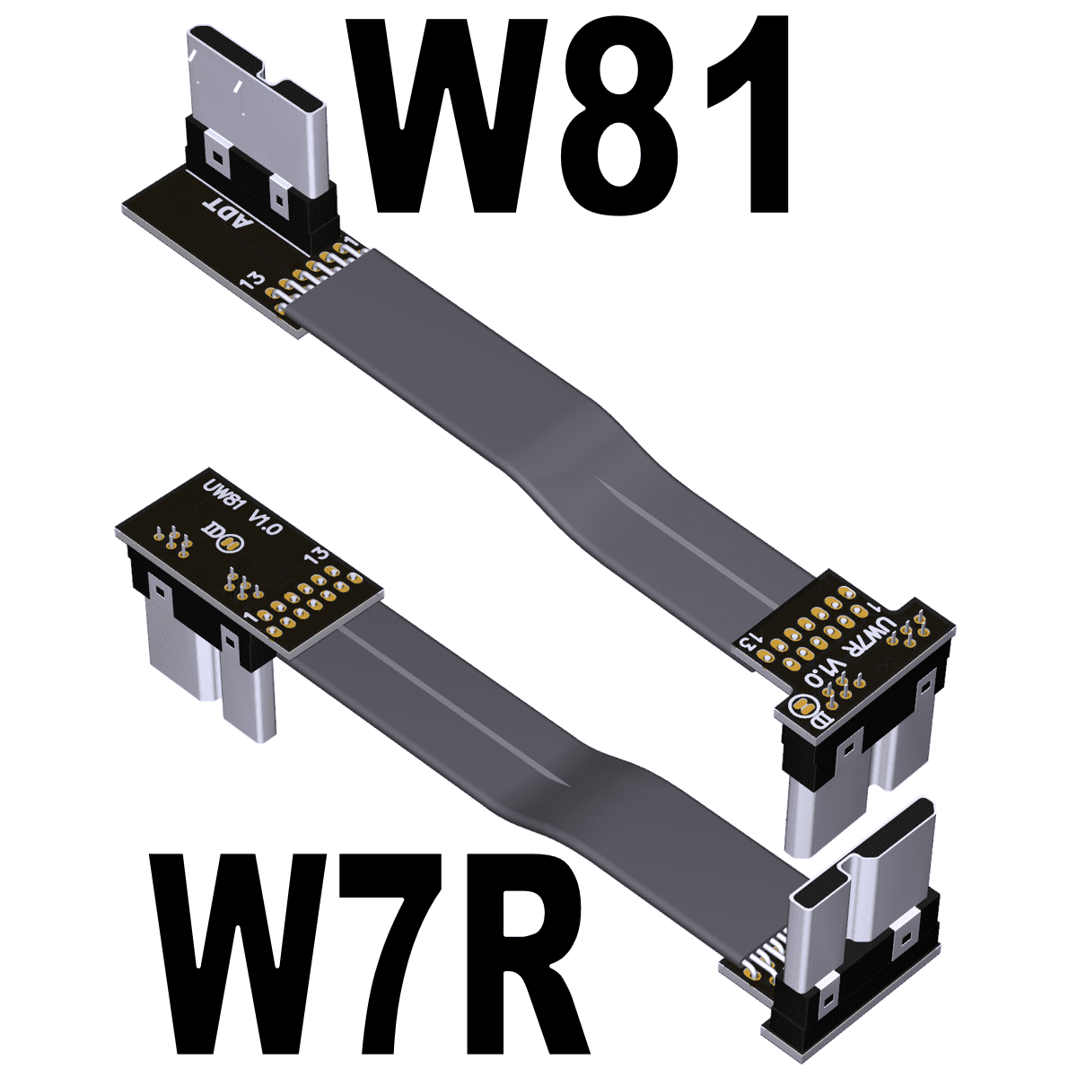 ADT OTG Fold 90 Degree USB 3.0 Micro-B Male to Male Flexible Ribbon ...