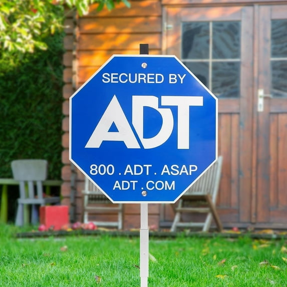 ADT Security Sign - Heavy Duty 28" 100% Aluminum Yard Sign with Stake ...