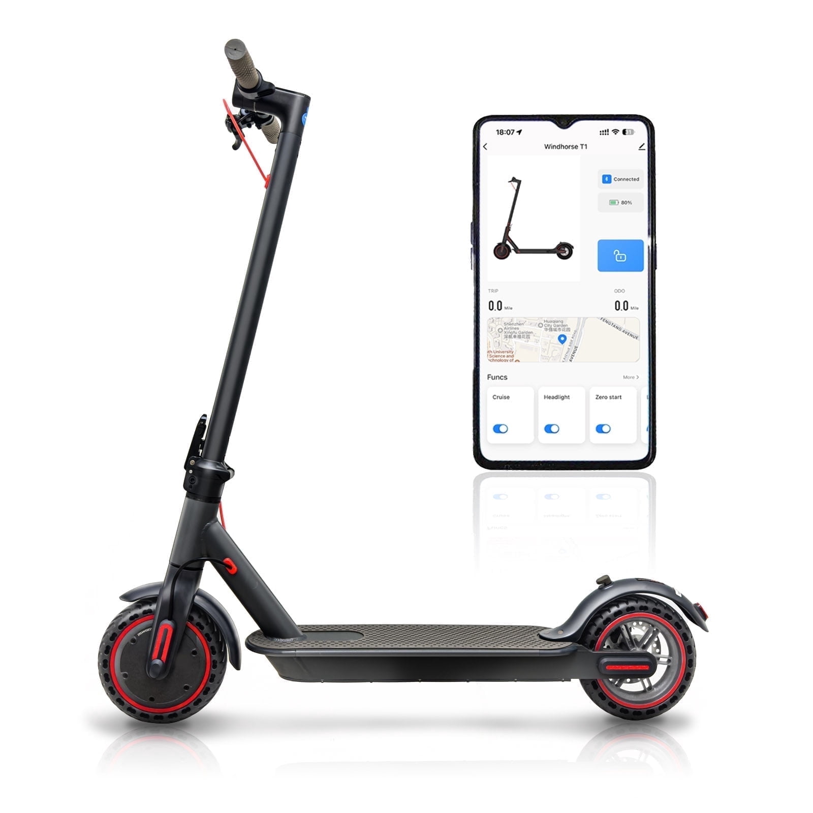 WQCJL Adult Eletric scooter , 18 Miles 350W motor Escooter, Top Speed ...