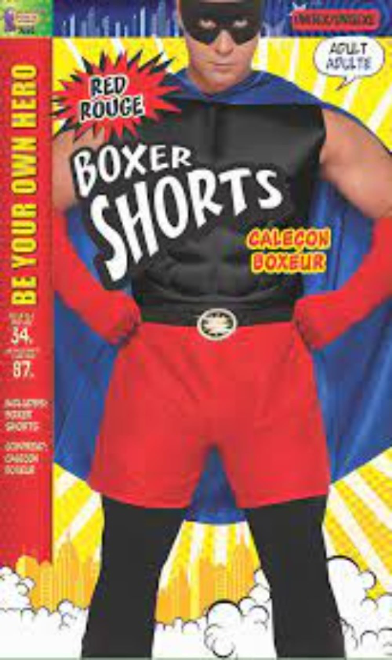 ADULT HERO BOXER SHORTS-RED - Walmart.com