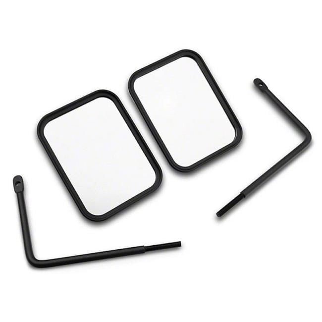 ADV Mirrors with Engraved Jeep Logo for 1966-2018 CJ5, CJ7, Wrangler YJ ...