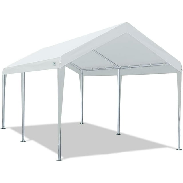 ADVANCE OUTDOOR 10'x20' Carport with Adjustable Height from 9.5 to 11 ...
