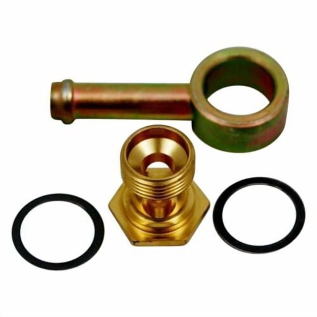ADVANCED ENGINE DESIGN Banjo 3/8 in Male Hose 4160 Carb Inlet Fitting P ...
