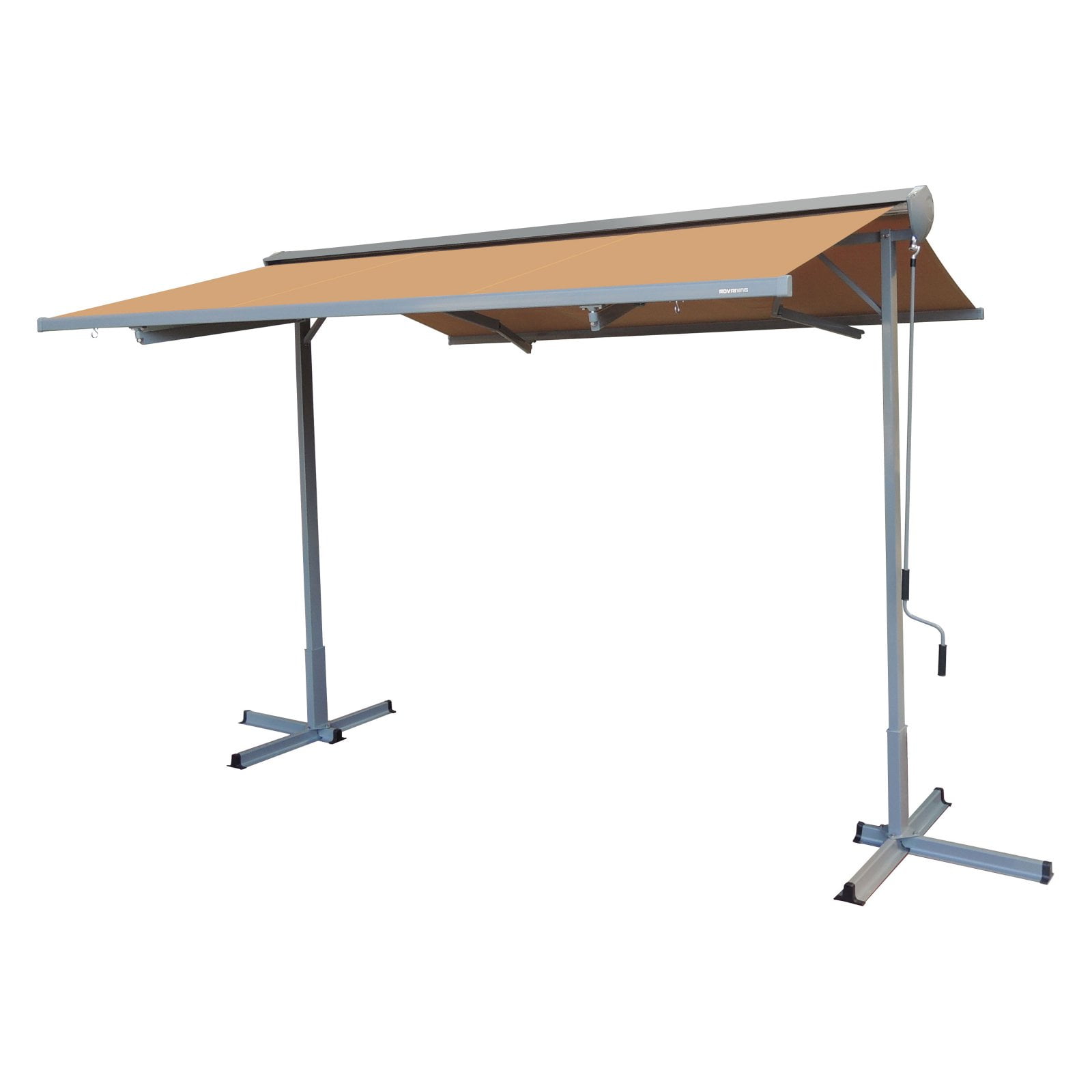 ADVANING 14' x 10' Manual Free Standing Retractable Patio Awning ...