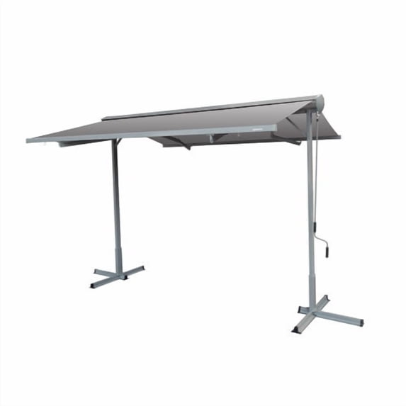 ADVANING 14' x 10' Manual Free Standing Retractable Patio Awning ...
