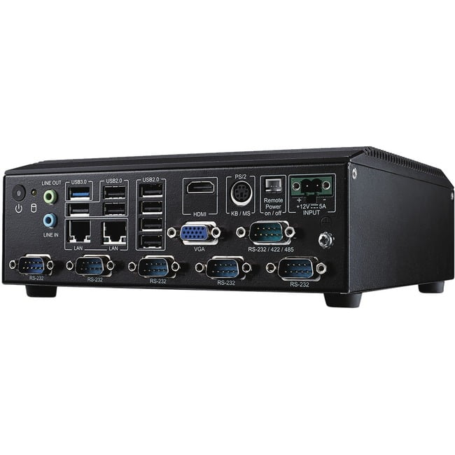 ADVANTECH AIMC-2000J-HDA1E, Front Access Fanless Micro Computer, Celeron Quad Core J1900 with ...