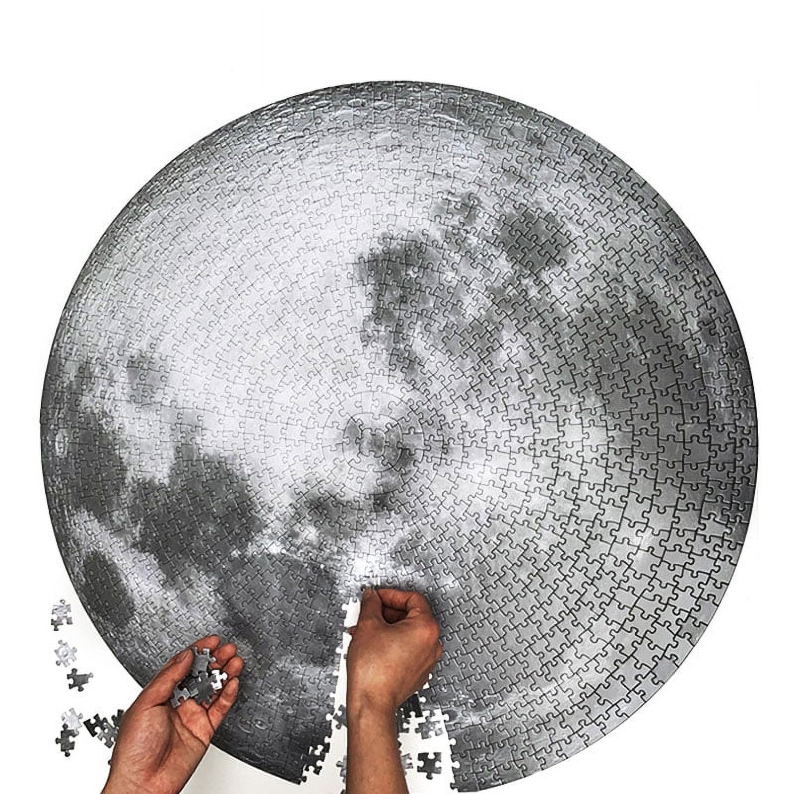 Tssuoun 1000 Pcs Round Moon Puzzle Large Full Moon Jigsaw Puzzle ...