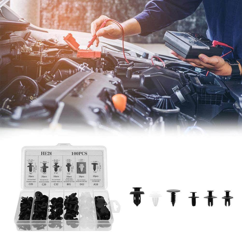 Tssuoun 100PCS Mixed Auto Fastener Clip Auto Accessories Car Body Push ...