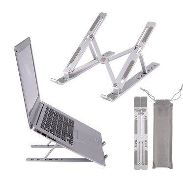 Laptop Stand for Desk, Adjustable Laptop Riser ABS+Silicone Foldable ...