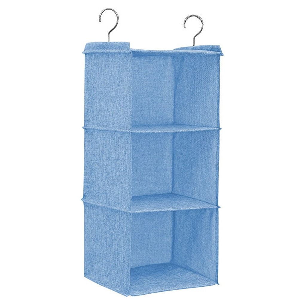 ADVEN Cotton Linen Hanging Closet Multi Layers Pockets Clothes ...