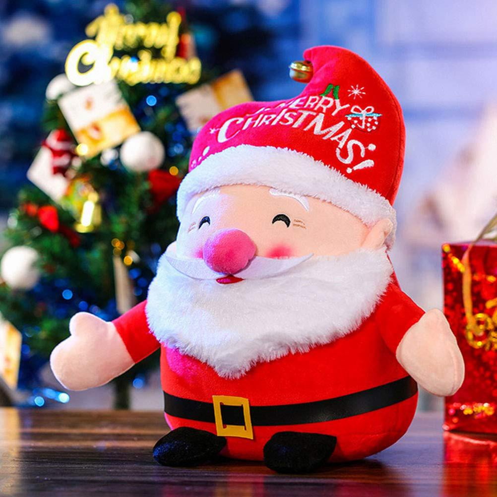 ADVEN Cute Plush Santa Clause Doll Soft Christmas Santa Claus Plush Toy ...