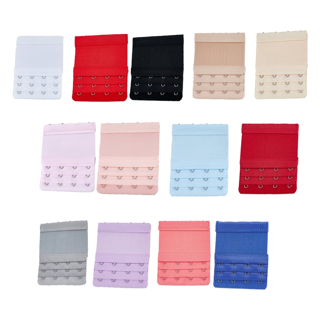 Tssuoun Extension Strap Bra Extenders Breathable 3 Rows 4 Hooks ...