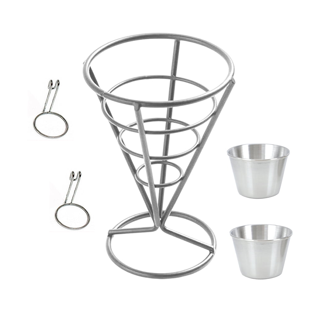 ADVEN French Fries Strainer Basket Potato Fried Food Container Metal ...