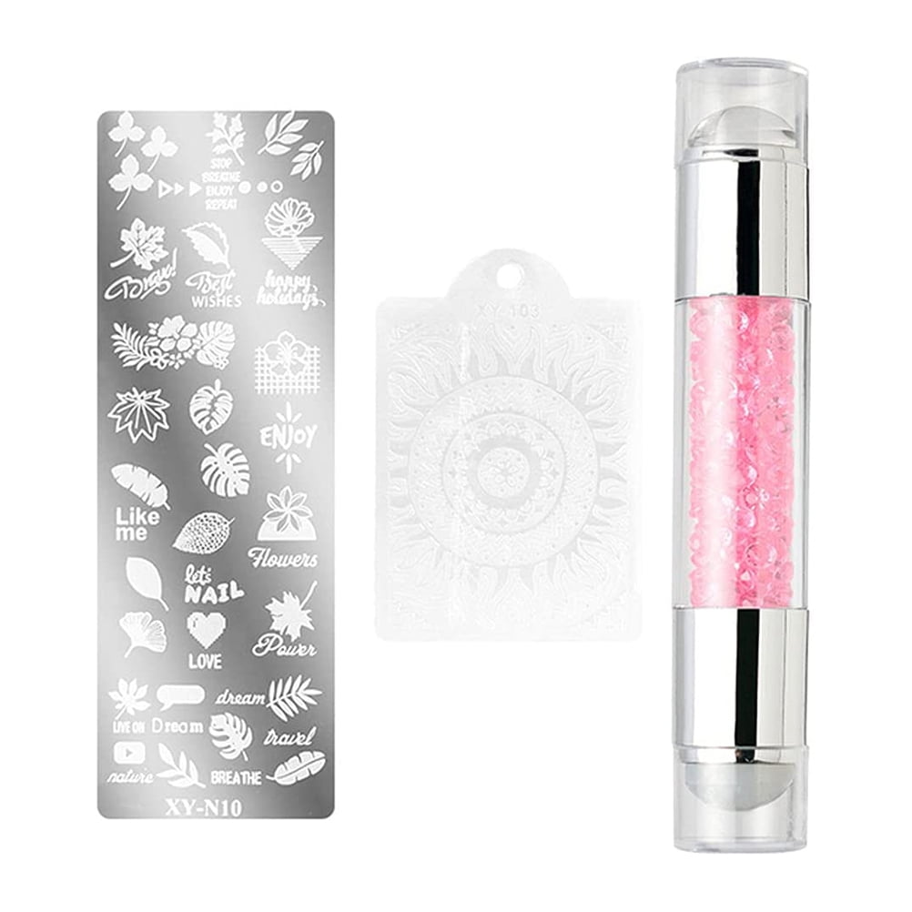 Tssuoun Nail Art Stamping Nail Art Kit Nail Art Stamping Plate Nail ...
