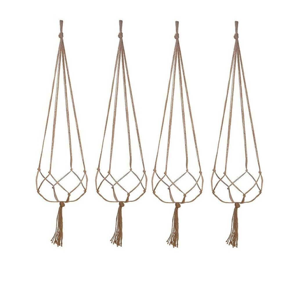 ADVEN Pack of 4 Flower Basket Holder Antique Reusable Indoor Outdoor ...