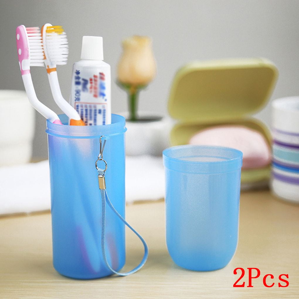 Tssuoun Protable Outdoor Travel Toothbrush Storage Box Holder Tooth Mug ...