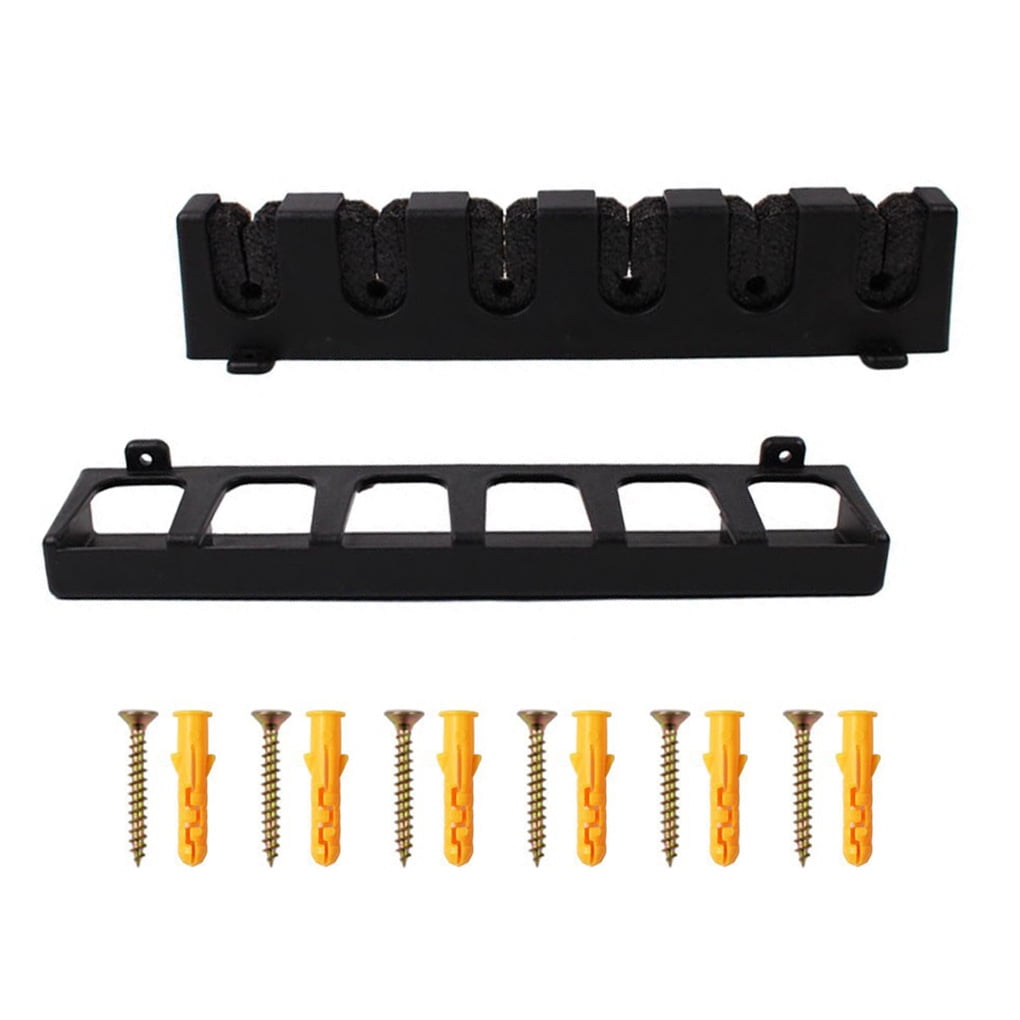 Tssuoun Wall Mounted Pool Rack Detachable Billiards Stick Display ...