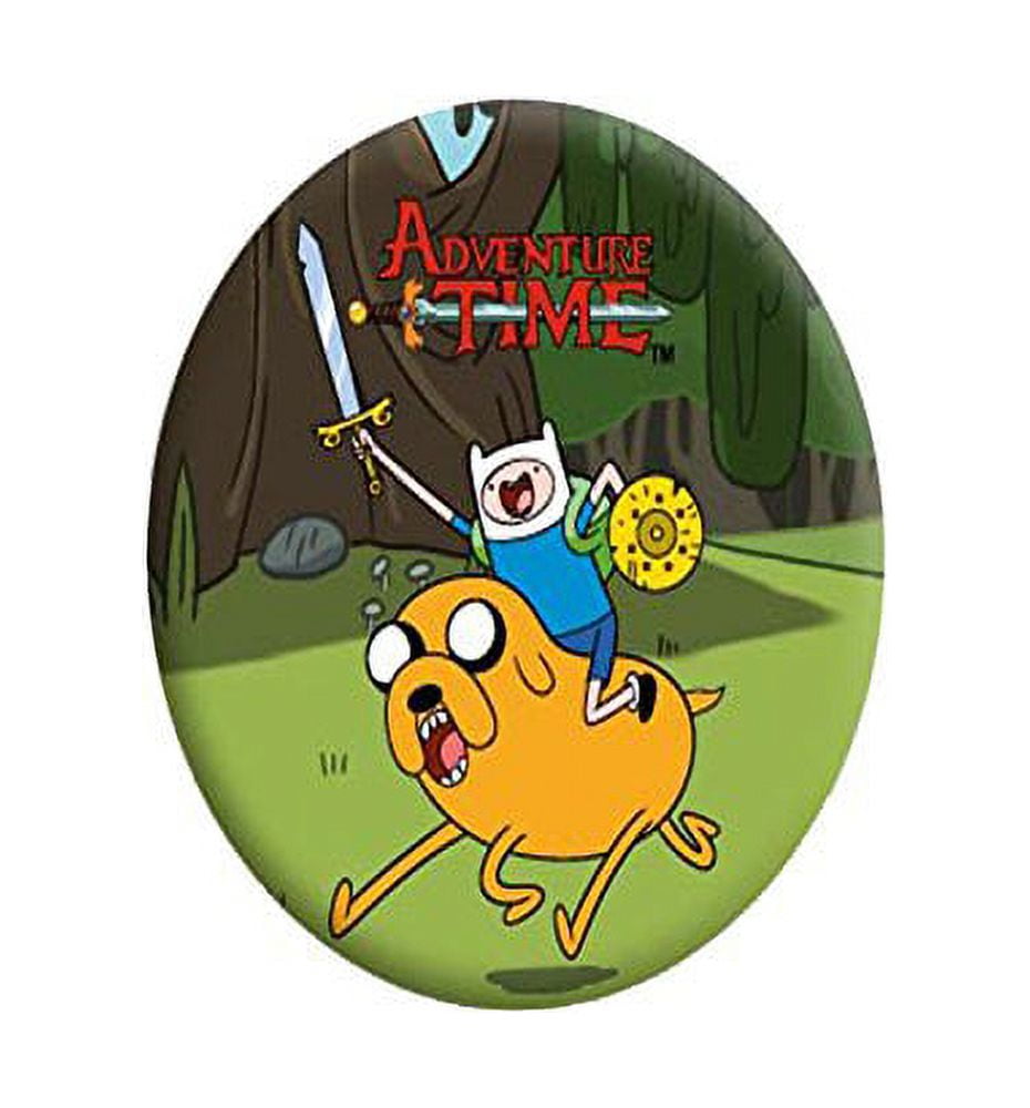 ADVENTURE TIME, FINN RIDING JAKE, Officially Licensed Button - 1.25 ...