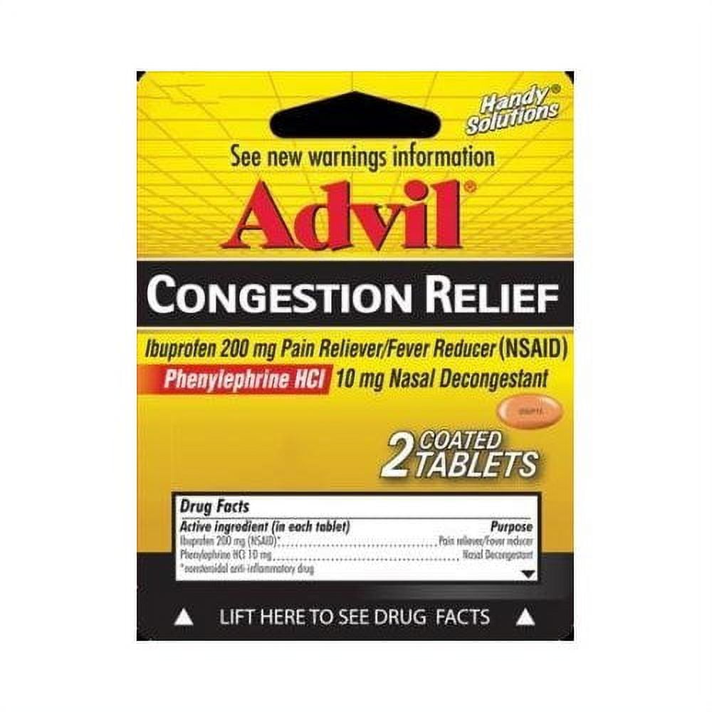 ADVIL CONGESTION RELIEF TB 2CT - Walmart.com