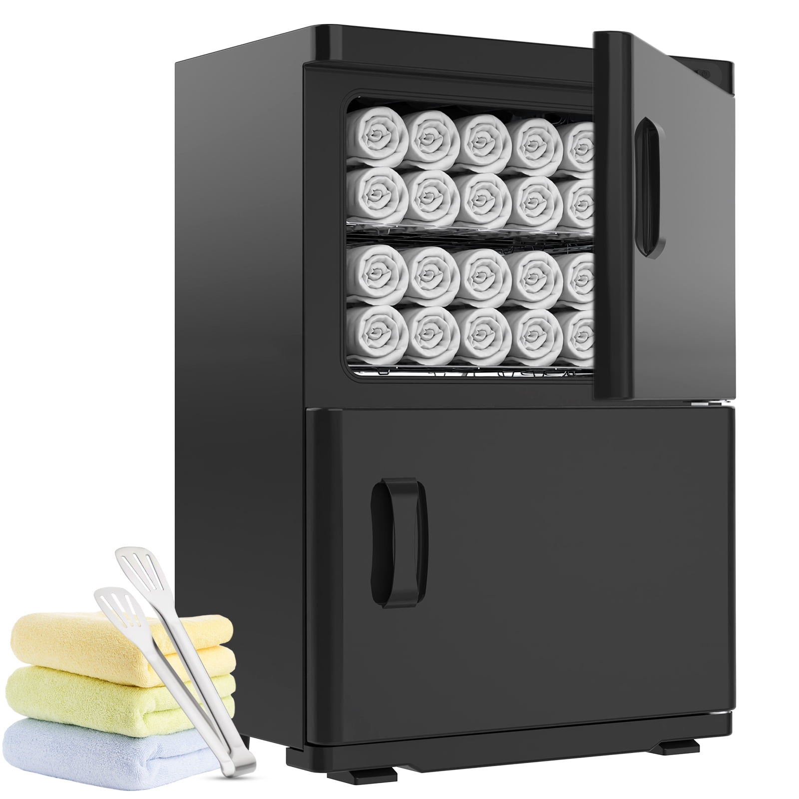 ADVWIN 46L Hot Towel Warmer Cabinet, Double Cabinet Large Capacity with ...