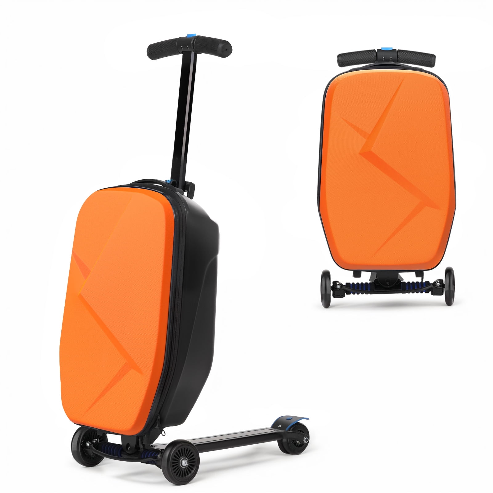 ADVWIN Scooter Luggage for Kids & Adults, Hardside Ride on Suitcase for ...