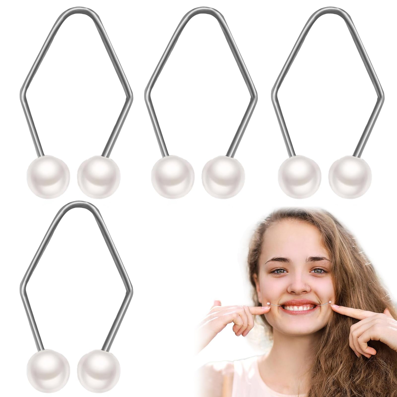 ADruer 4Pack Dimple Makers, Facial Exerciser Natural Dimples Tool ...