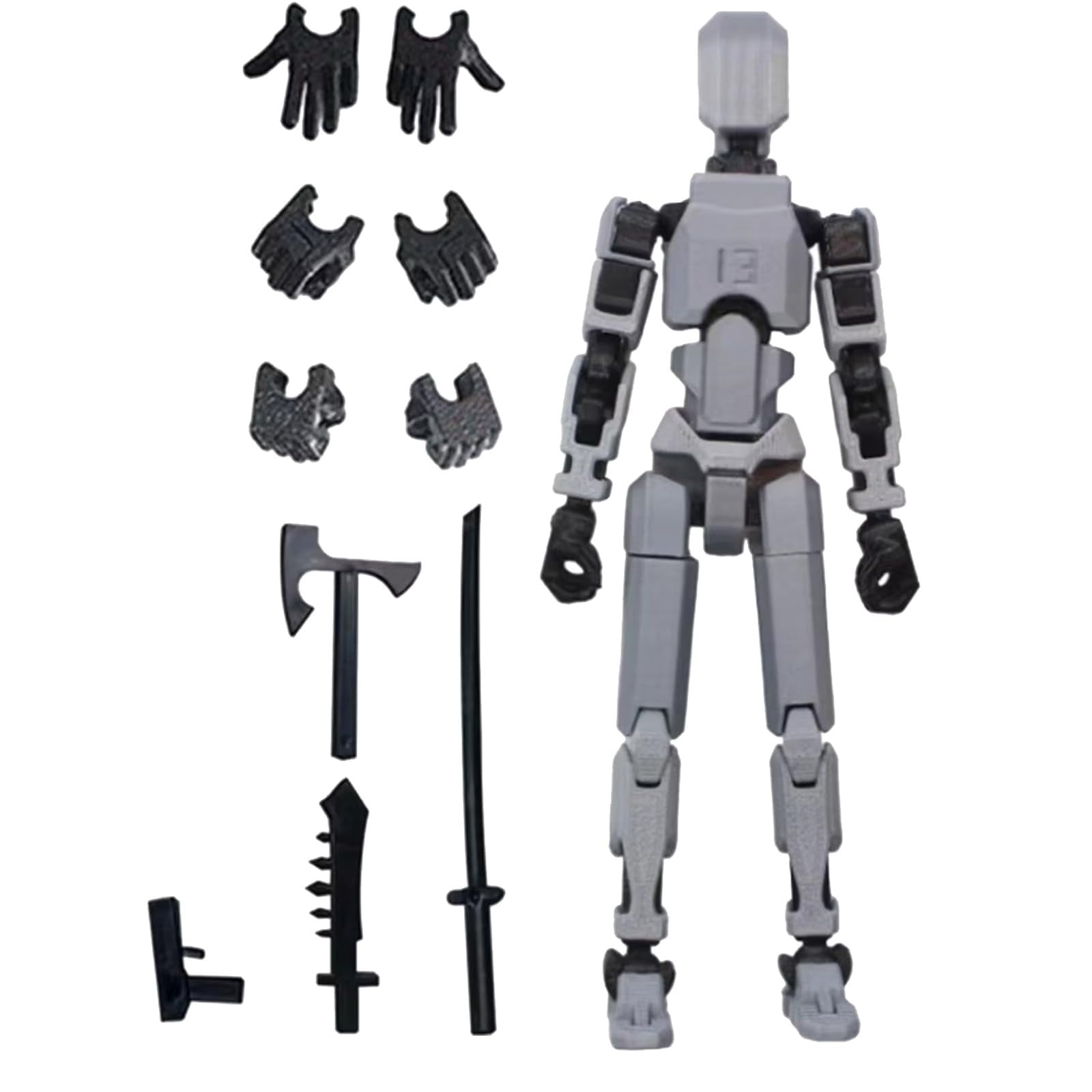ADruer Action Figures Stick Robot Action Figure 3D Printed Robo Multi ...