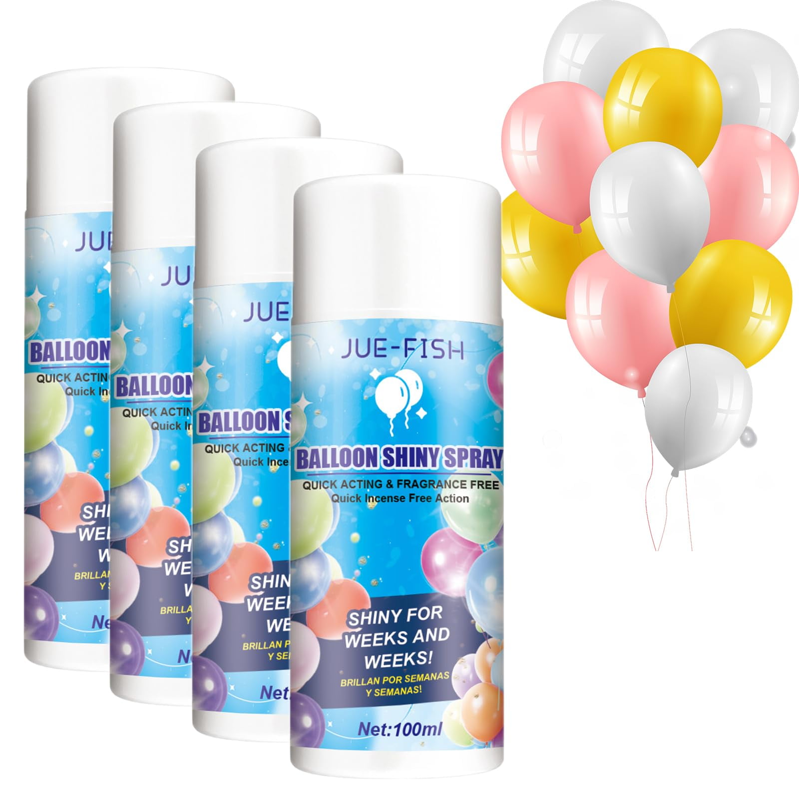ADruer Balloon High Shine Spray, Latex Balloon Gloss Shine for a ...