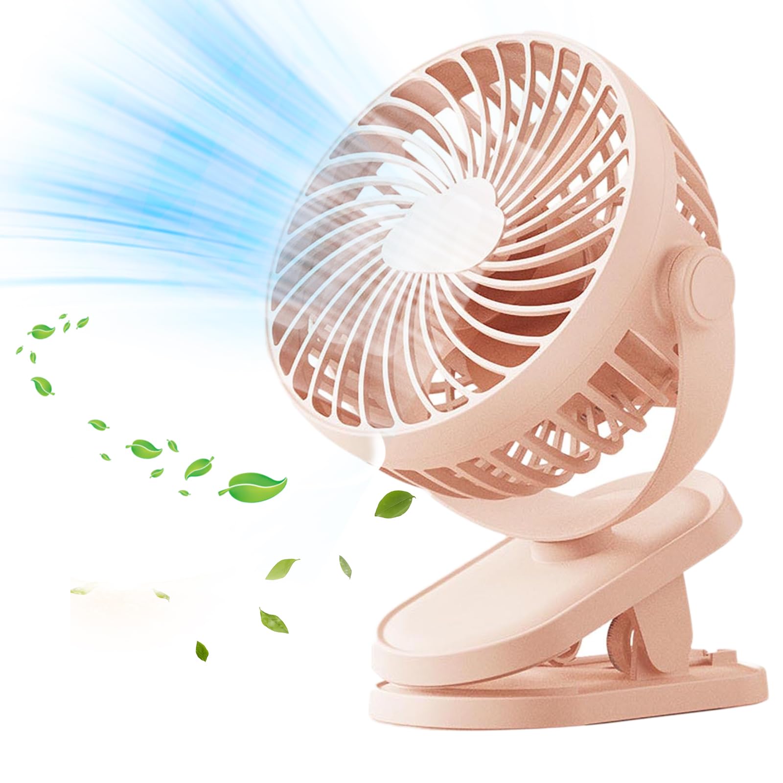 ADruer Clip on Fan, Strong Wind Ultra Quiet Portable Small Fan Personal ...