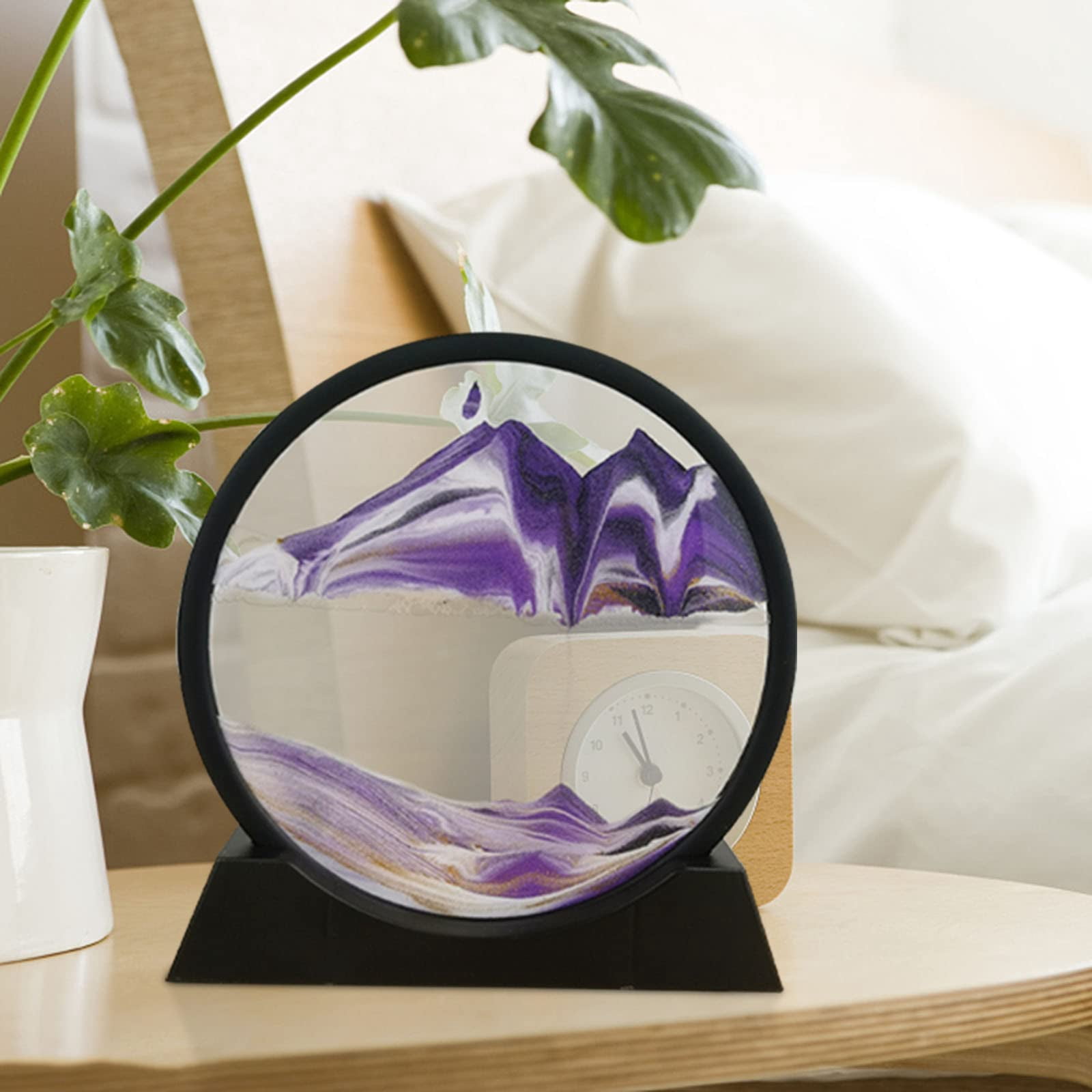 ADruer Falling Moving Sand Art Picture with Colorful LED, 3D Hourglass ...