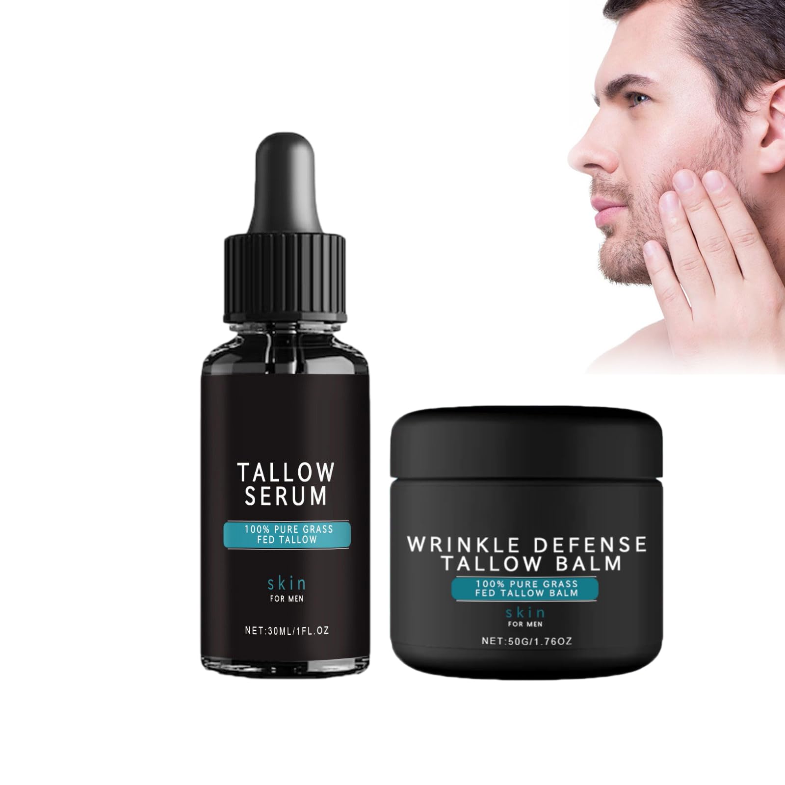 ADruer Forge Wrinkle Defense Tallow Balm Skin Care for Men, Tallow Face Moisturizer For Face To ...