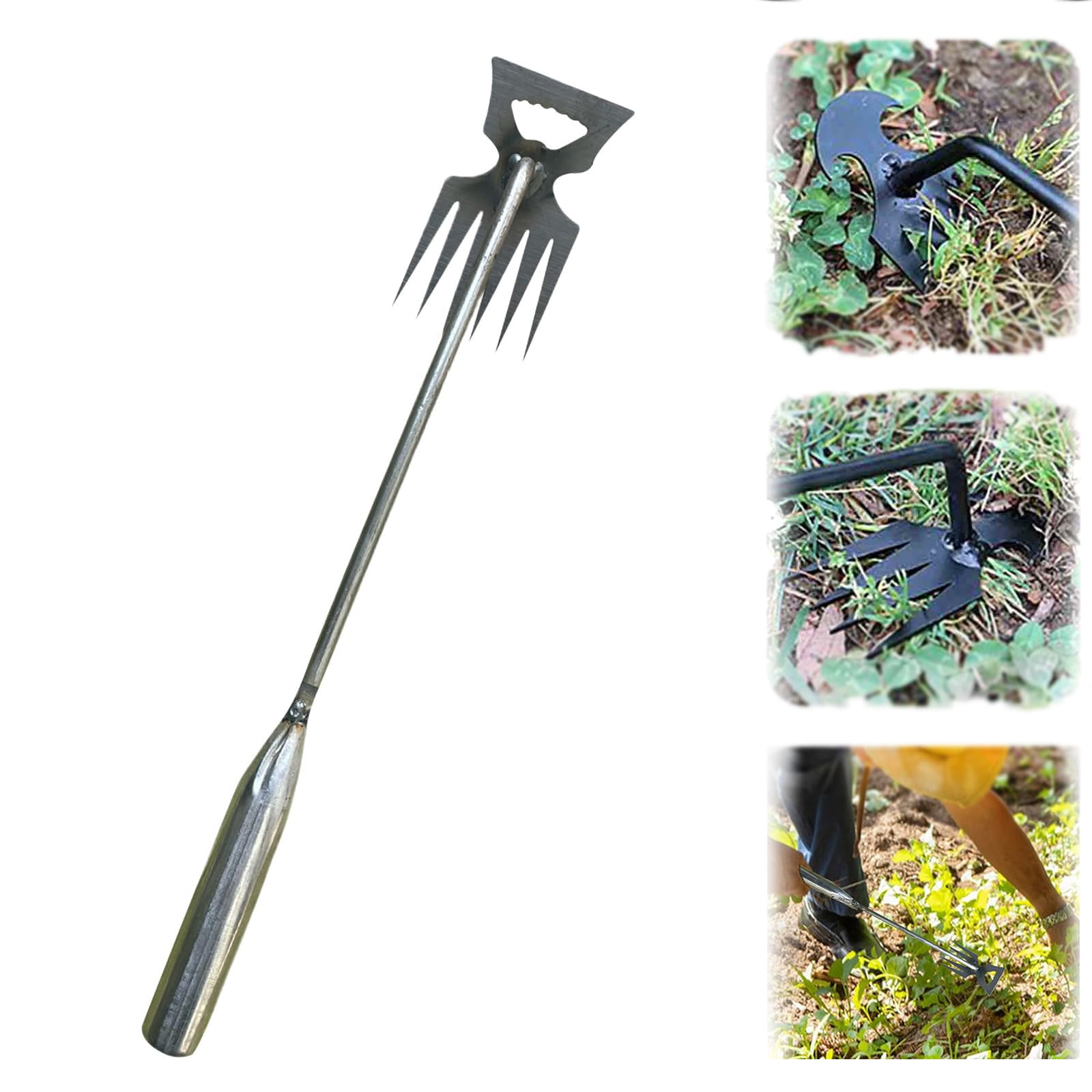 ADruer Gardening Hand Weeder Tools, 2024 Upgrade Dual Purpose Weed ...