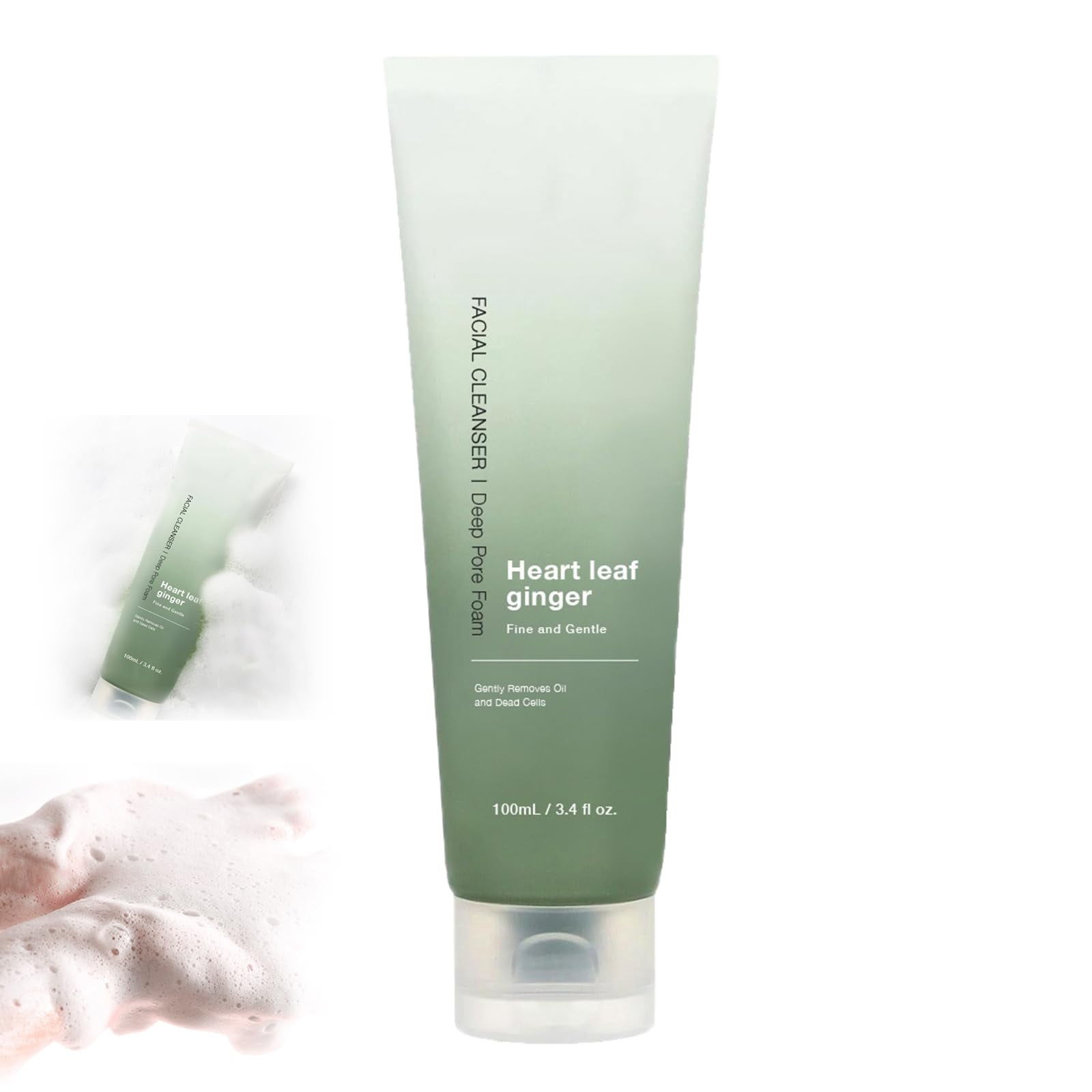 ADruer Heartleaf Ginger Deep Cleansing Foam Cleanser, Heartleaf Face ...